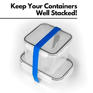 GRIFITI Elastic Band Joes 6" X 0.75" 12 Inch Circumference 3.8" Diameter Silicone Rubber Bands Assorted 20 Pack Long Lasting, Cooking Grade, Folders, Hot, Cold Uv Weather Resistant Heavy Duty Strong Big Rubberbands