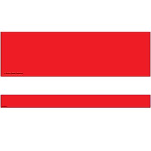 Teacher Created Resources Red Straight Border Trim (5792)