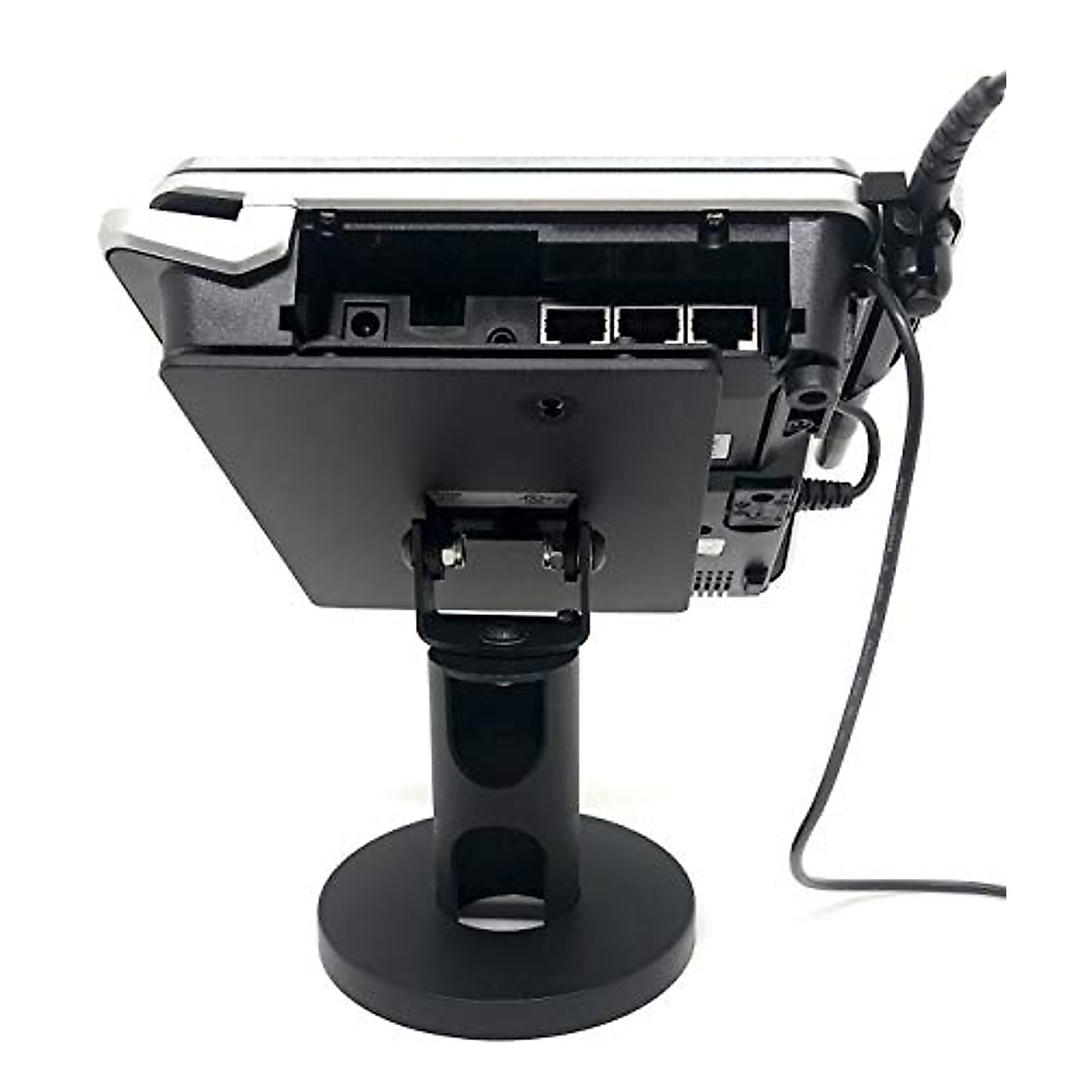 Sturdy Metal Swivel Stand for Verifone MX915 Credit Card Machine - Complete Kit with Adhesive Glue Pad and Hardware
