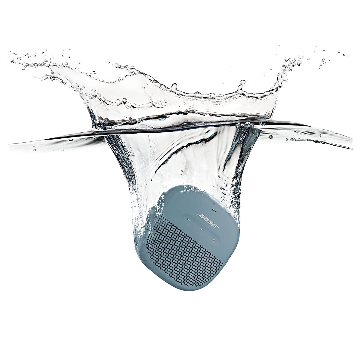 Bose SoundLink Micro Bluetooth Waterproof Speaker with Microphone - Stone Blue (Renewed)