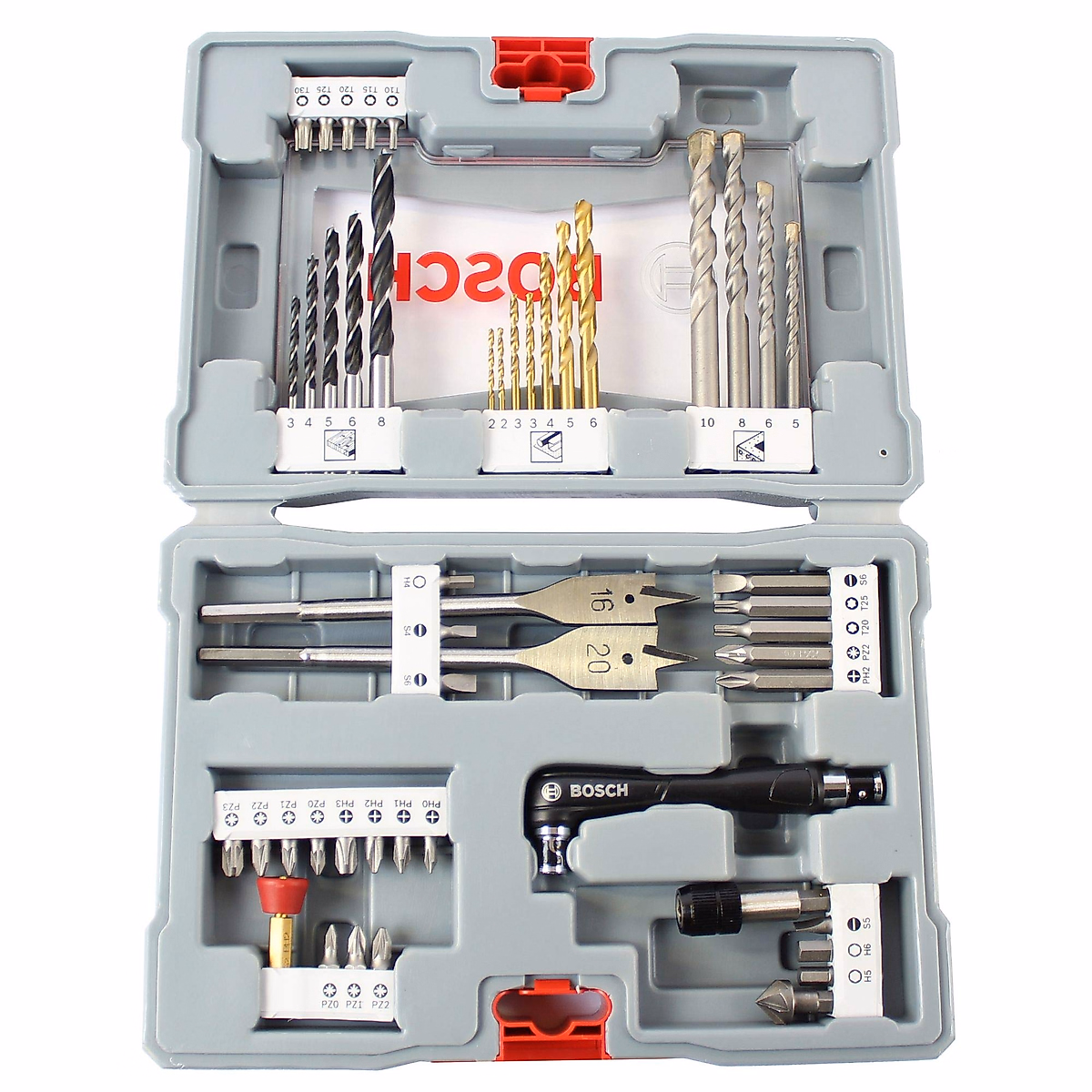 Bosch 2608P00233 Screwdriver Bit Set 49 Pcs