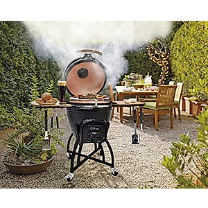 VISION Grills Ceramic Kamado (Large, Black Bundle)