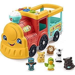 Fisher-Price Little People Toddler Learning Toy Big Abc Animal Train With Smart Stages & 6 Figures For Ages 1+ Years