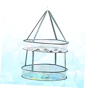 Zerodeko 2pcs Foldable Laundry Rack Dish Drying Rack Large Collapsible Drying Rack for Clothes Sweater Hanging Dryer Clothes Dryer net Foldable Clothes Drying Rack mesh Basket Dryer