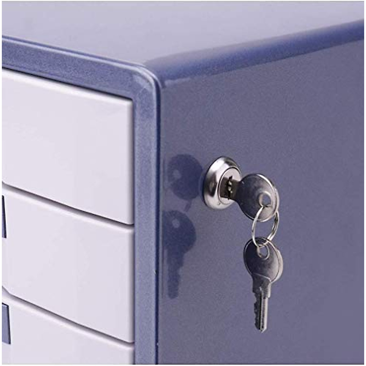 SHABOZ File Cabinets Flat 7 Drawers Innovation Charming Design Light Grey Office Organizer File Holder Desktop Manager Home Office Furniture