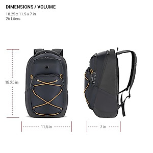 SwissGear 8175 Laptop Backpack, Charcoal Heather, 18 Inches