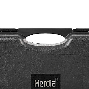 Merdia Black Large Hard Rifle Case with Convoluted Foam Outdoors Sporting Tactical Gun Case 53.93" AR Accessories | Rifle Bag | Hard Gun Cases for Rifles | Shotgun Case