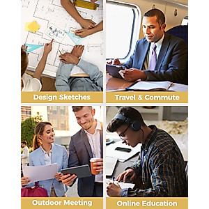 Wireless Bluetooth Portable Printer, 300dpi A4 Thermal Printer, Paperang Go Travel Printer, Supports 4/8 inch Inkless Printing for Design Sketches, Invoices, Service Reports, and More - White