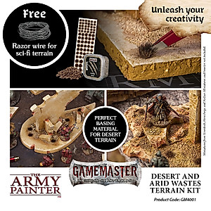The Army Painter Dungeons and Dragons Starter Terrain Paint Set with 5 Terrain Paints, 1 Spray, Basing Materials - Gamemaster (Dungeons & Caverns Terrain Paint Starter Set)