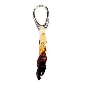 AMBERAGE Natural Baltic Amber Leverback Earrings