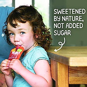 HAPPYKID Organics Organic Kid Snack, Apple, Kale, & Mango, 3.17 Ounce Pouch, Pack of 16 (Packaging May Vary)