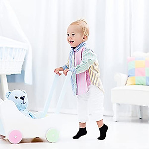 Tphon Non Slip Toddler Socks 12 Pairs Infant Baby Kids Grip Socks for Boy Girls Anti Skid Ankle Socks for 1-3 Year Children