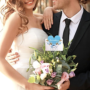 AHQiZFX 50PCS Silver Floral Card Holders - 12cm/4.7inch Stand for Photos, Gift Cards, Place Cards, Table Numbers, and Names - Perfect for Weddings, Parties, and Birthdays