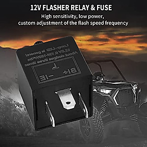 MOTOQUEEN UTV Turn Signal Kit with Horn and USB, Street Legal Turn Signal Kit with Rocker Switch Plug & Play UTV Street Legal Kit for Polaris RZR Ranger SXS Dirt Bike Can-Am Golf Cart Beach Cart