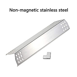 Hisencn Grill Replacement Part for Kitchen Aid 720-0745B, Nexgrill 720-0733, Jenn-Air 720-0709, 720-0336B, 720-0336C, Stainless Steel Heat Plate Tent Shield Plate Burner Cover