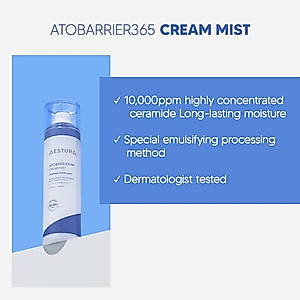AESTURA ATOBARRIER365 CERAMIDE CreamMist - Long Lasting Moisturizing Face Serum Mist with Ceramide - 4.05 oz, 120ml