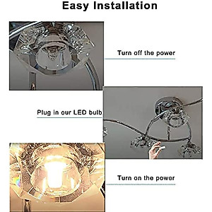 Makergroup 2.5W G9 LED Light Bulb, 20W 25W G9 Halogen Lamp Replacement Warm White 2700K 3000K Color for Chandelier Pendant Lights Wall Sconce Lights 120V Not Dimmable 6-Pack