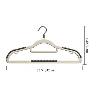 20pcs Clothes Hanger for Household Use, No Mark, Shoulder Corner Protection, Clothes Drying Rack, Wardrobe Storage Hanger, Thickened Clothes Hanger (Orange)