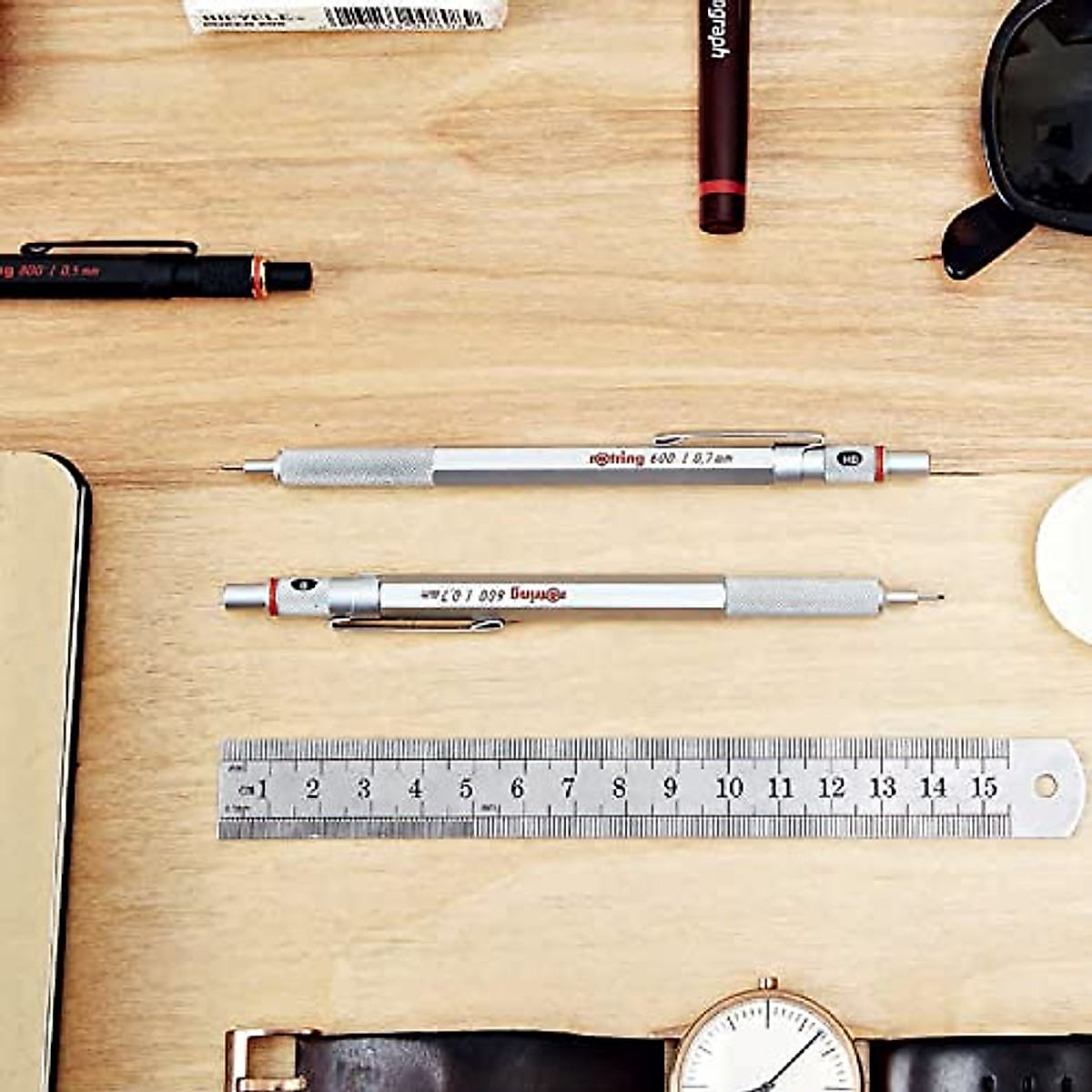 rOtring 600 Mechanical Pencil, 0.7 mm, Silver