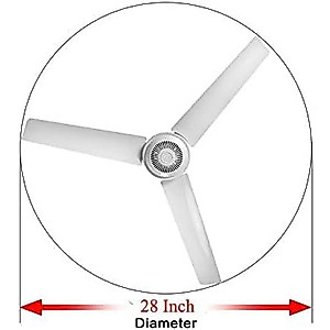 sunlar 28" inch 12V DC Ceiling Fan 12 Volt Portable gazebo fan