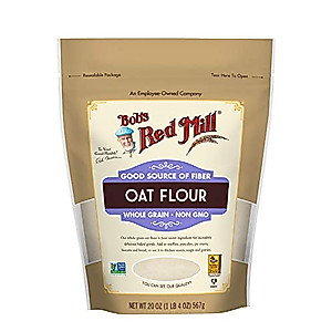 Bob's Red Mill Whole Grain Oat Flour, 22 oz, 2 pk