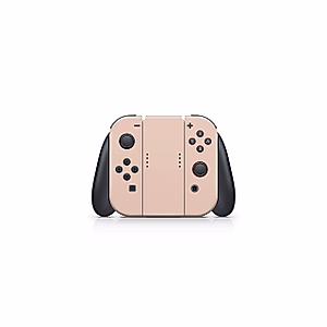 Tacky Design Classic Solid Colors Skin Compatible with Nintendo Switch Skin Wrap Cover, Peach Skin for Nintendo Switch Stickers, Premium Vinyl 3M Full Wrap Decal (Peach)