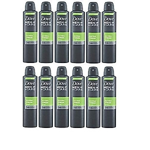 DOVE MEN + CARE Extra Fresh Antiperspirant Deodorant 48h Spray 150 ml / 5 fl oz, 61.2 Fl Oz (Pack of 12)