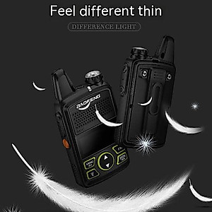 BAOFENG BF-T1 Mini Walkie Talkie UHF Portable Two Way Radio (2 Pack)