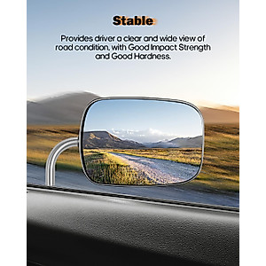 ROADFAR Side View Mirrors Left and Right Side Mirrors Fit Fit for 1973-91 For Chevy/For Chevy For GMC Jimmy Suburban C10 20 30 K1500 2500 3500 C15 25 35 Manual Folding Non-Heated Chrome GM1321227