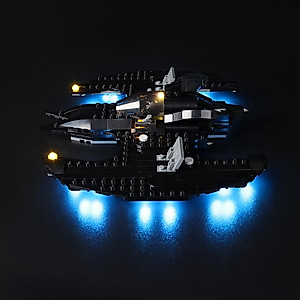 Kyglaring LED Lighting Kit (No Model) Designed for lego DC Batwing Batman vs The Joker 76265 DC Super Hero Model Building kit - without Set(Classic Version)