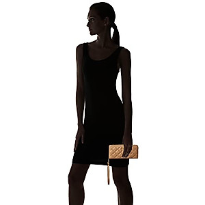 GUESS Cessily Large Zip Around Faux Leather Wallet, Beige