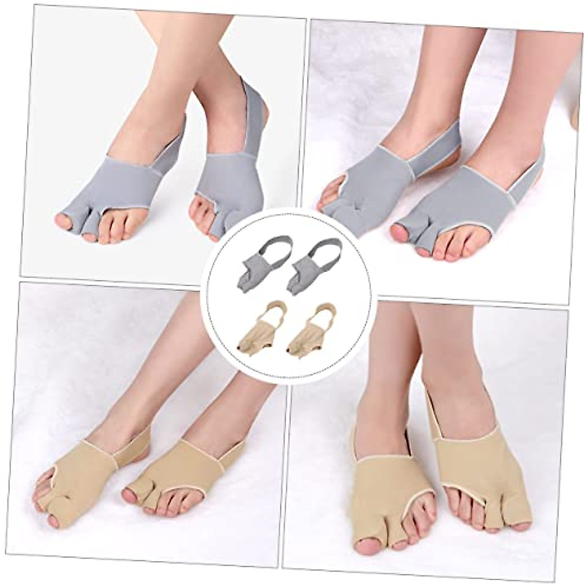Lurrose Pedicure Stand 2 Pairs Split Foot Protector Bunion for Women Wrist Guard Splint Wrist Brace Thumb Brace Tool Stand Night Splint Hallux Valgus Correcting Socks Thumb Splints