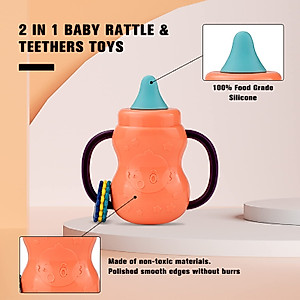 Baby Toys 6 to 12 Months, Tinabless 12pcs Baby Rattle Toys Infant Toys Teething Toys for Babies 6-12 Months, Baby Toys 3-6 Months Newborn Toy Baby Gifts