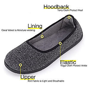 Nuhaus Women's Casual Slippers with Elasticized All Around the Opening and Removable Insole for Easy Wear