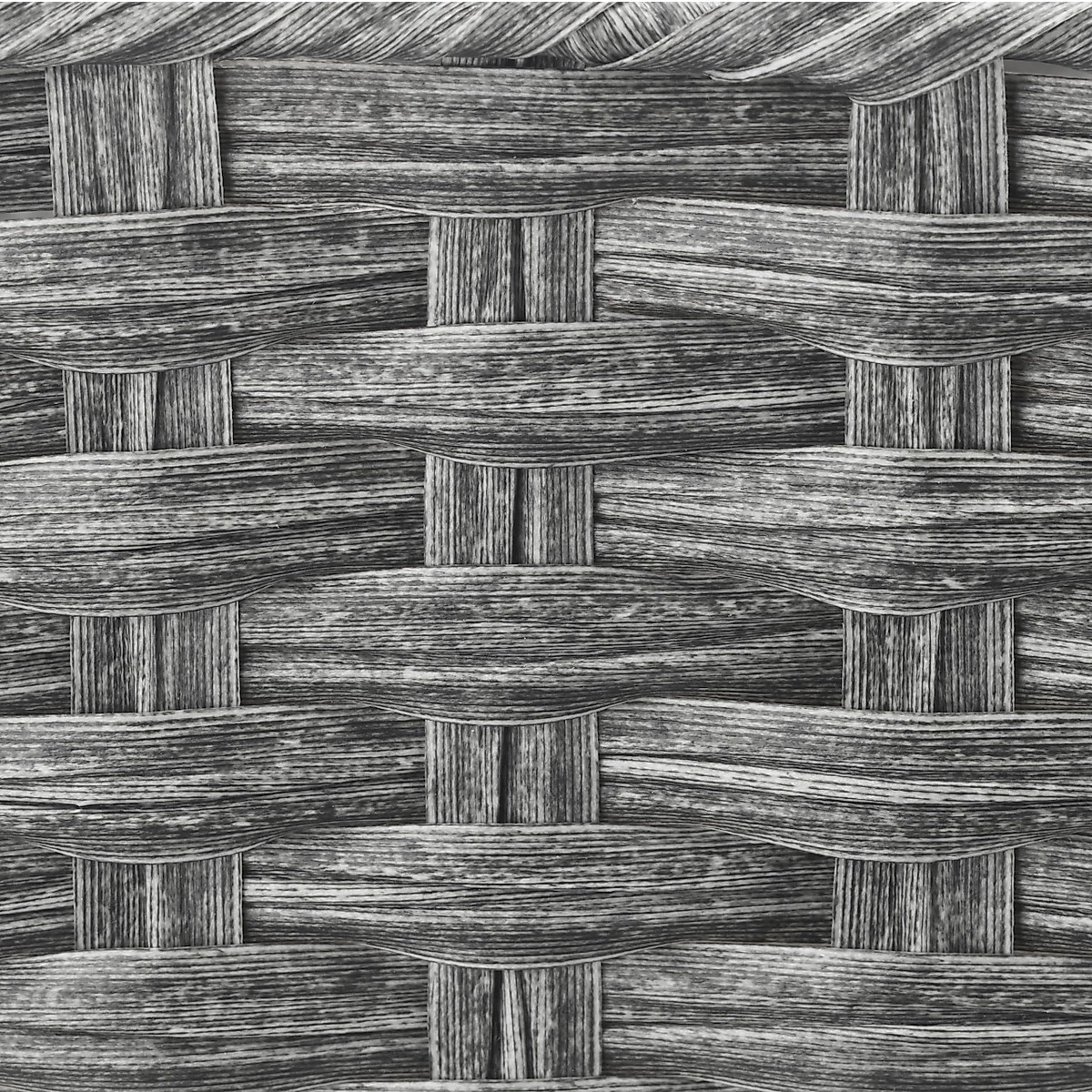 Whitmor Split Rattique Shelf Tote, Set of 2, Smokey