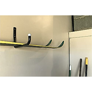 Shepherd Hardware 8091E Heavy Duty Steel 10-Inch Garage Storage Utility Hooks, 4 Pack, Black