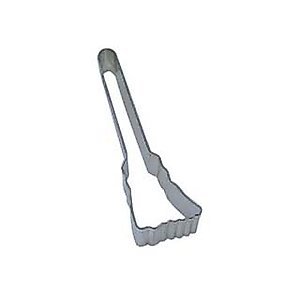R&M Witch's Broom 5" Cookie Cutter in Durable, Economical, Tinplated Steel