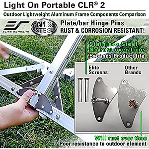 Elite Screens Light-On CLR 2 Series, 103" Diag. 16:9, Ceiling Ambient Light Rejecting Folding-Frame Portable Screen, LPS103H-CLR2