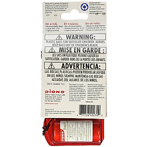 Diono Bag-It Small Portable Trash Bag Dispenser, Perfect For Soiled Baby Diapers, Pocket Sized On The Go Refillable Bag Dispenser, Red