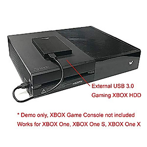 Avolusion HD250U3 2TB USB 3.0 Portable External Gaming Hard Drive (for Xbox One, Pre-Formatted) - 2 Year Warranty