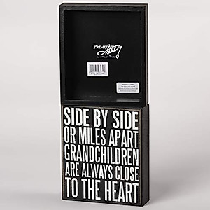 Primitives by Kathy Classic Box Sign, 6 x 7-Inches, Grandchildren