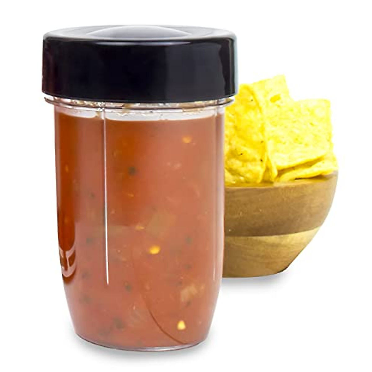 Classic Retro Electric Pulse Blender, 1 Liter Glass Pitcher, Includes Tritan Personal Travel Bottle With Lid And Storage Container, High Power 300 Watts Crushes And Pulverizes Ice Cubes