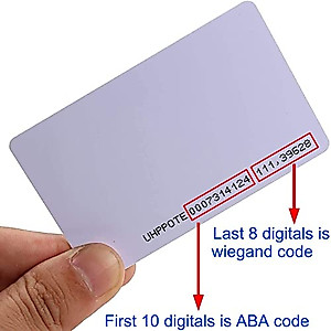 UHPPOTE Contactless 125kHz RFID Proximity Smart Card 0.8mm thick for Access Control System & Time Attandance (Read only, Pack of 50)