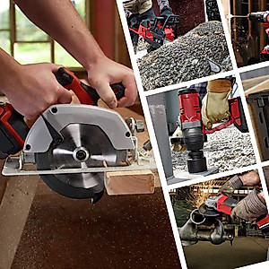 [2Pack] High Output 6.0Ah 18V Battery Replacement for Milwaukee M18,M-18/M-18B/48-11-1812/48-11-1862/48-11-1852/48-11-1828/48-11-1815/48-11-10/48-11-1820/48-11-1840/48-11-1850/48-11-1860