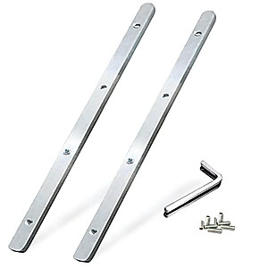 Guide Rail Connector Accessory Kit 71358 482107 for Festool Makita DeWalt Track Saw Long Cuts, Triton in Integrated Guide Rail T-Slots for Secure Cutting, 2 Pack, Sliver