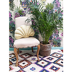 Shell Pillow in A Luxurious Fabric. Decorative Seashell Cream Throw Pillow for Bed or Couch. Perfect Nautical Decor Pillows for Beach Home Decor. 18 X 13 Inches – Ideal Accent Pillows