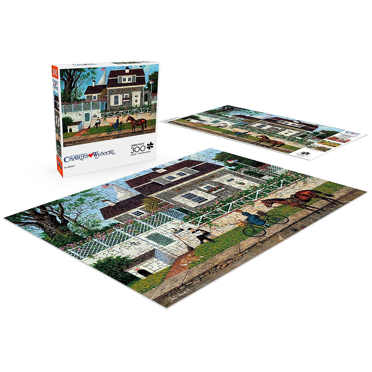 Buffalo Games - Charles Wysocki - in Spring - 300 Large Piece Jigsaw Puzzle