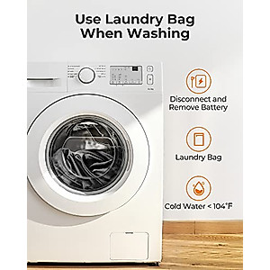 Neberon Heated Vest for Men with Battery Pack Rechargeable, 6 Heating Zones, Double Switches for Hunting Hiking Golf Fishing