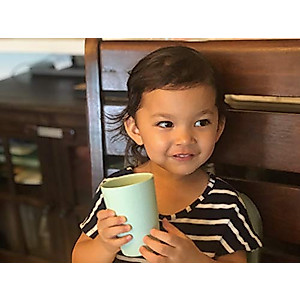 Miracle Bean X Kids Bamboo Fibre Drinking Cups, (Set of 6) for Milk, Juice, Water, Non Toxic, Biodegradable, Eco Friendly 8oz