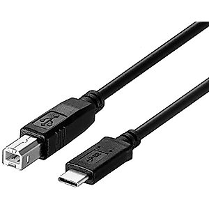 Type C Printer Cable Compatible with iPad Pro iPad Air MacBook Pro MacBook Air M1 Mac Pro iMac Pro USB C to USB B Printer Scanner Cord for HP Canon Brother Epson Samsung Pantum 6.6 Feet